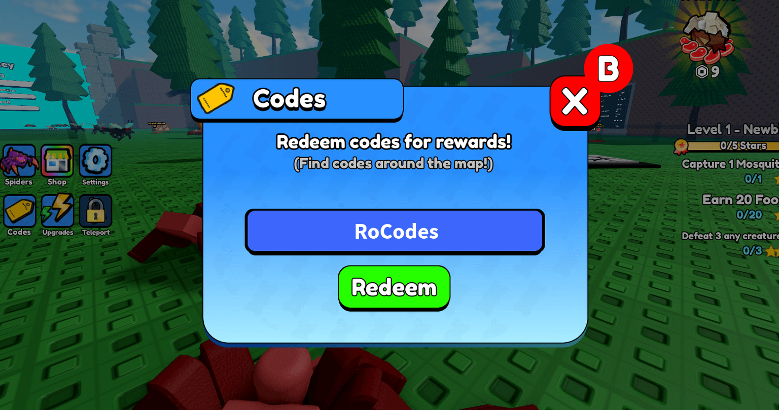 Roblox Spider Army Codes (January 2026) - RoCodes